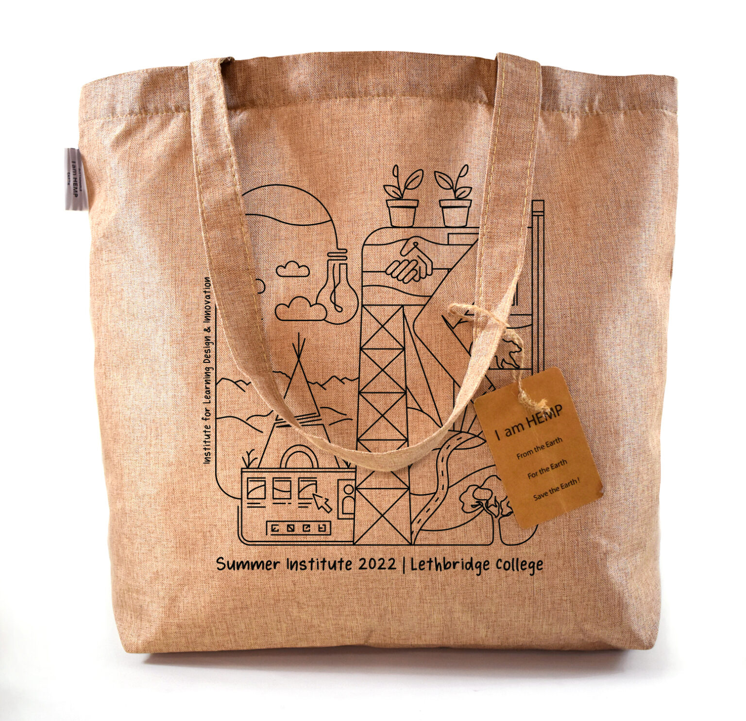 B3505- Hemp Shopper Tote - Ecorite